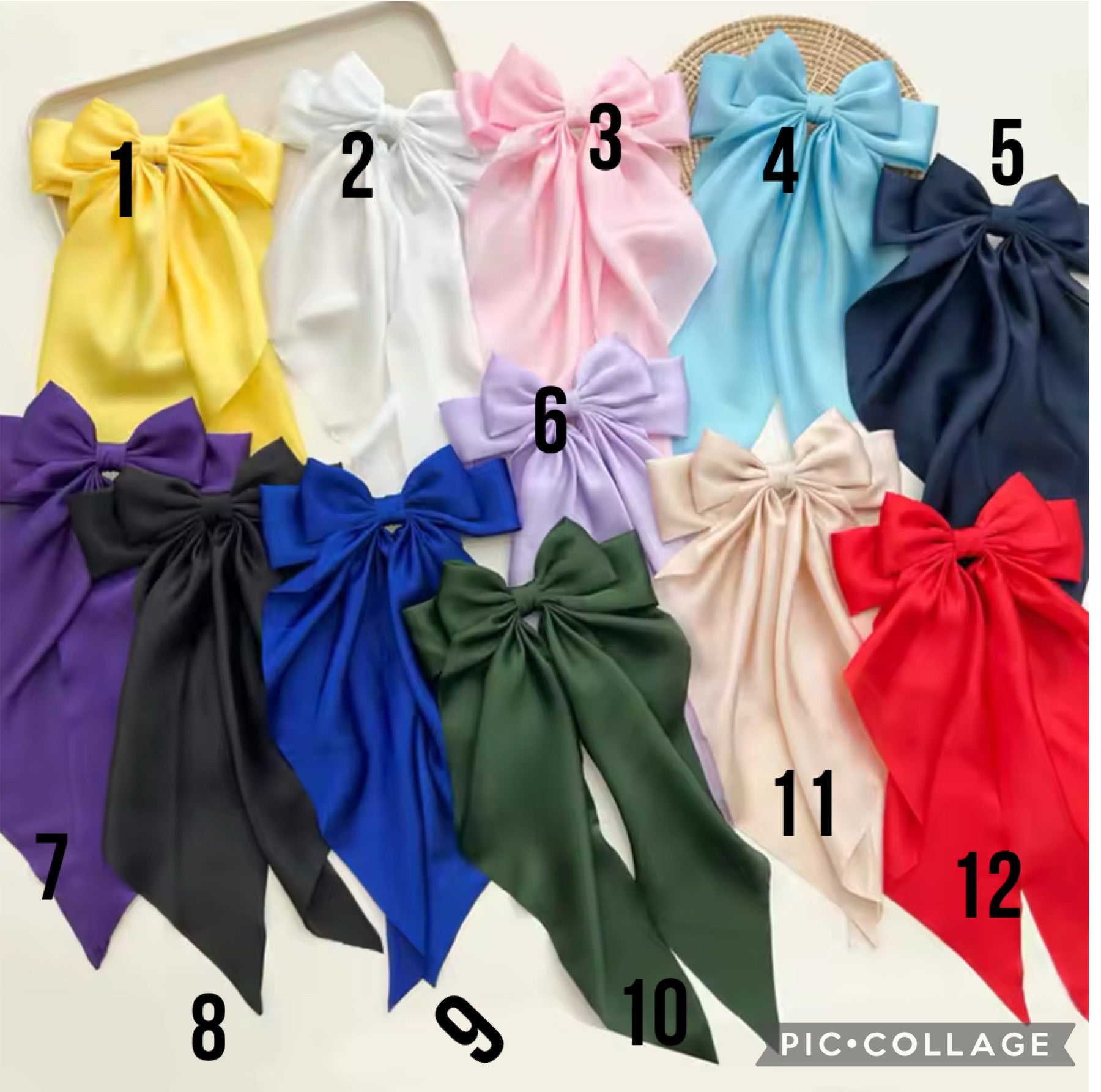 Large Satin Bows – Boujee Mama Boutique